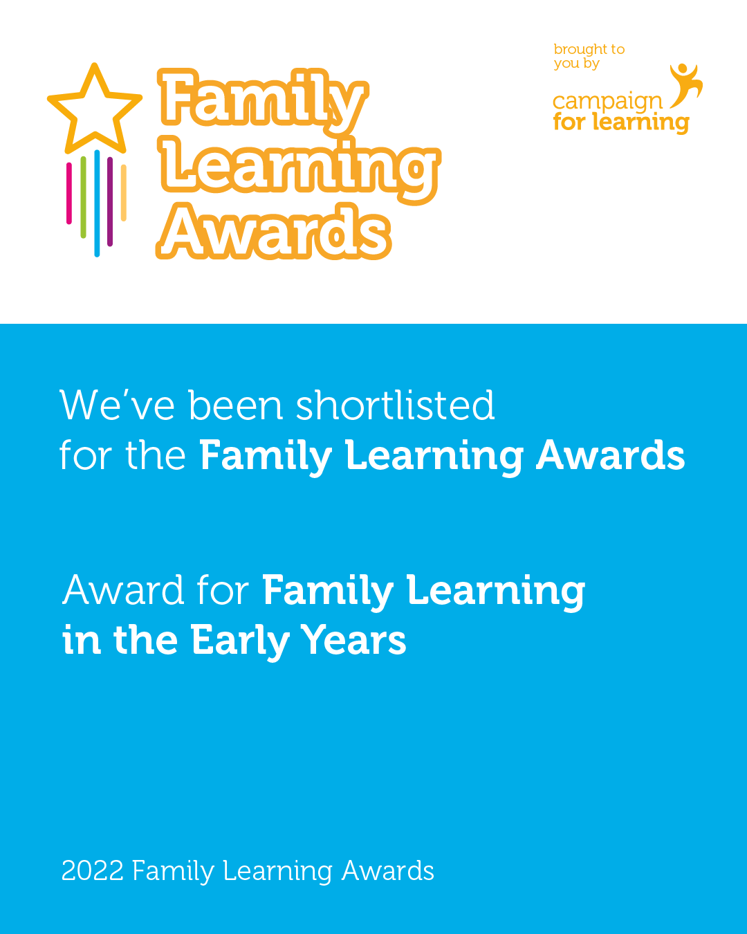 Warwickshire ACL’s Family Learning team reaches national awards ...